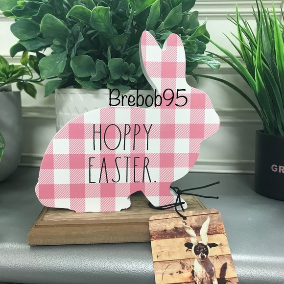 Rae Dunn | Holiday | Rae Dunn Hoppy Easter Wooden Rabbit | Poshmark